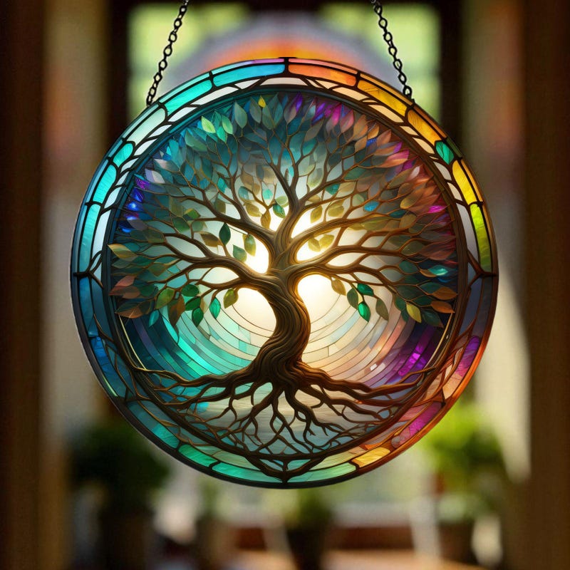 Tree of Life Suncatcher - Etsy