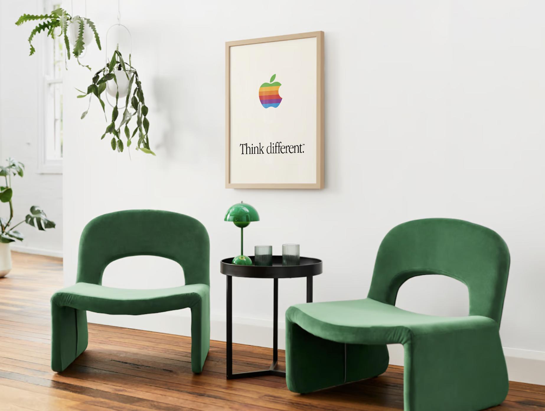 Vintage Apple "think Different" Poster - Etsy