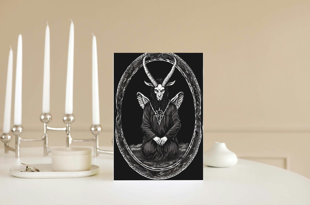 Occult Greetings Card - Baphomet - Etsy