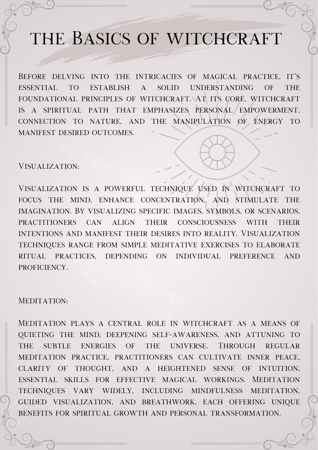 Witchcraft 101 the Basics of Witchcraft - Etsy