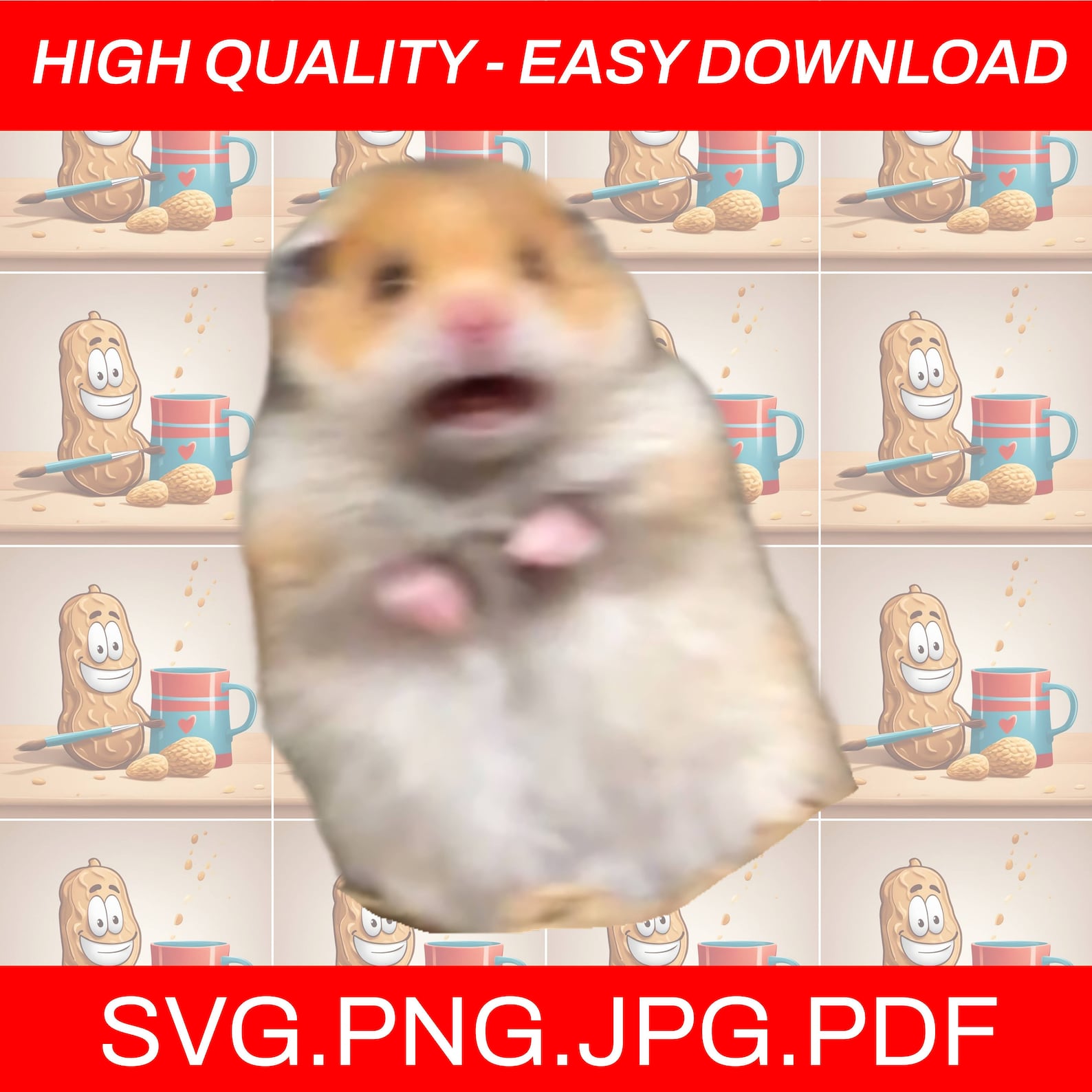 Scared Hamster PNG, Scared Hamster Meme, Scared Hamster SVG, Scared ...