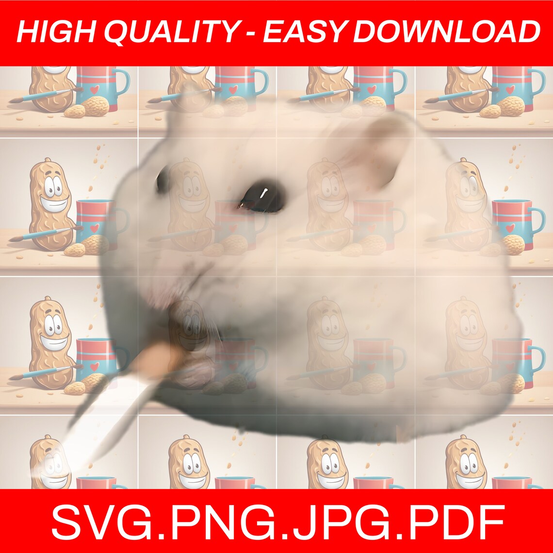 Hamster With Knife PNG, Knife Hamster Svg, Hamster With Knife Meme ...