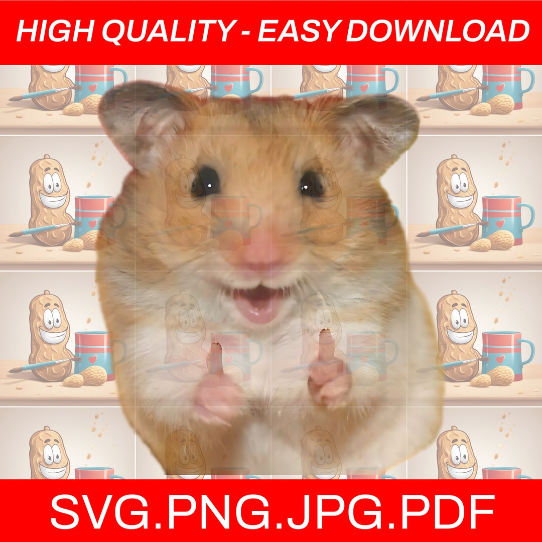 Cute Hamster PNG, Adorable Hamster Svg, Thumbs up Hamster Meme, Cute ...