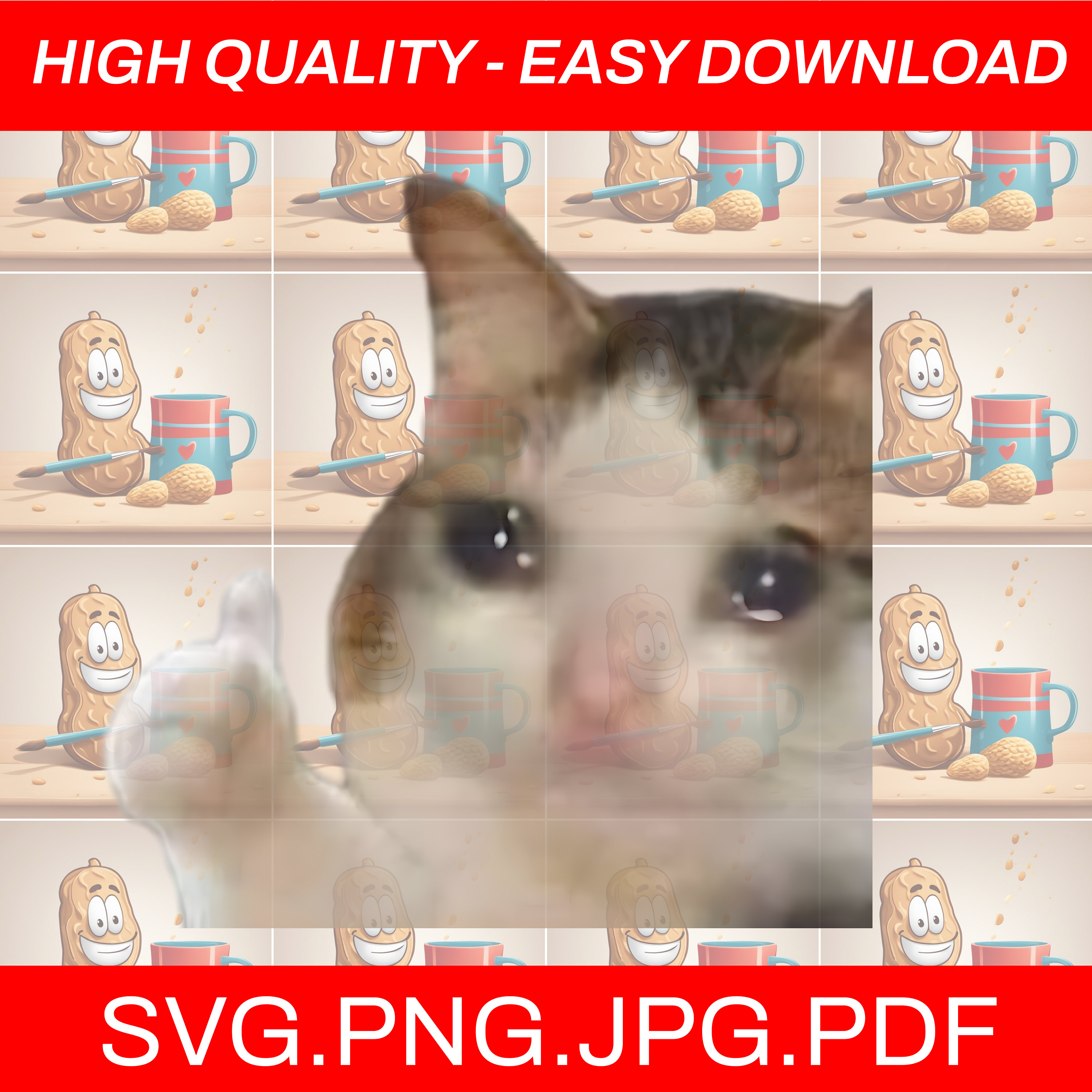 Thumbs up Crying Cat Meme, It's Ok Cat PNG, Thumbs up Cat SVG, Ok Cat ...