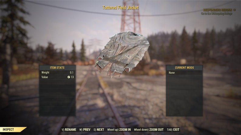 Tattered Field Jacket VERY RARE Apparel Fallout 76 PC Fast Delivery - Etsy