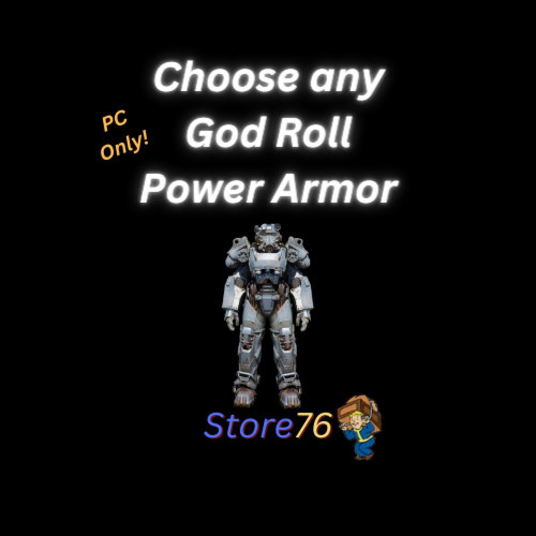 Fallout 76 PC God Roll Power Armor Set - Etsy