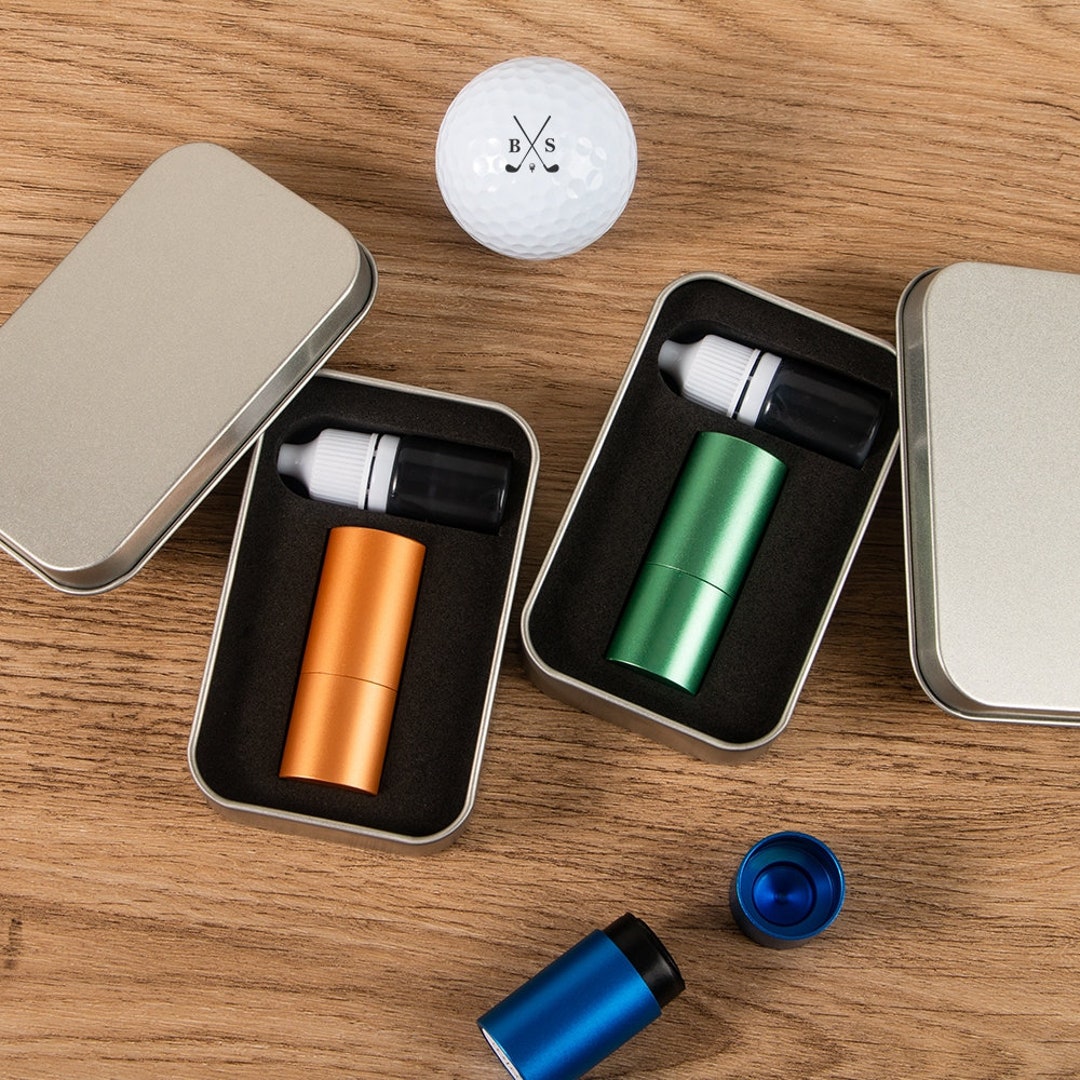 Personalized Custom Name Golf Ball Stamp, Golf Ball Marker, Color Ink ...