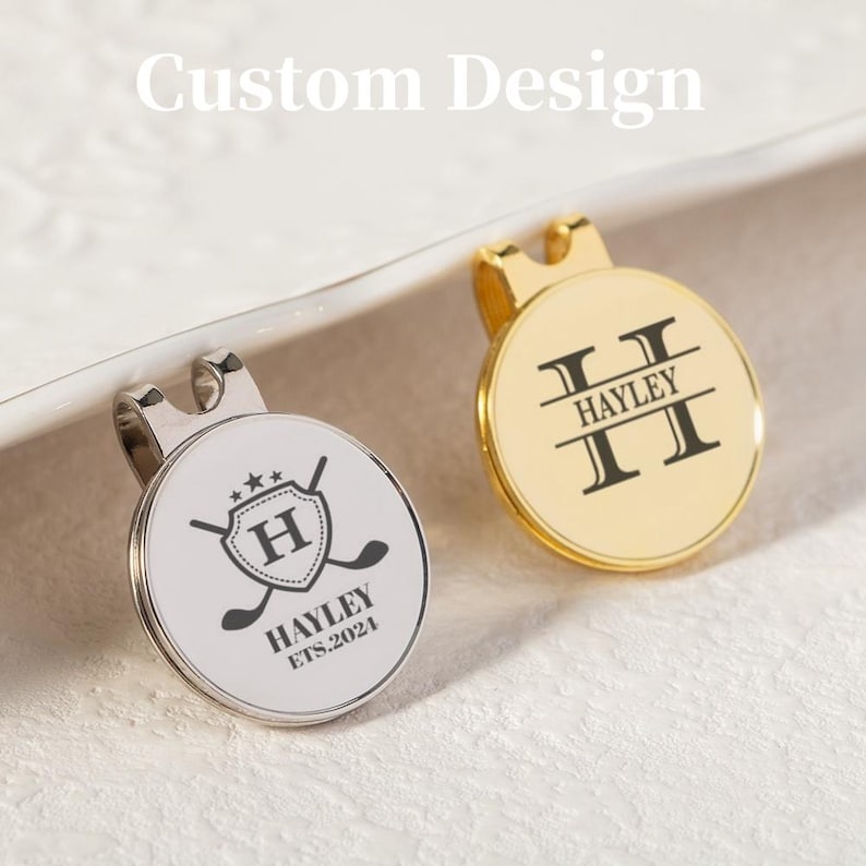 Logo Golf Marker, Golf Hat Clip, Personalized Golf Marker, Custom Photo ...