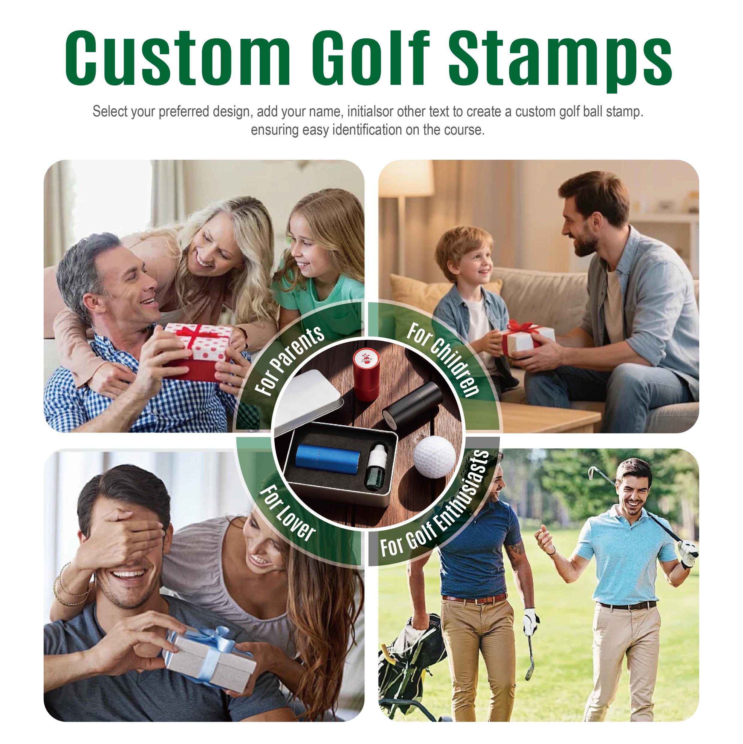 Custom Personalized Golf Ball Stamp, Customized Golf Ball Marker, 15mm ...