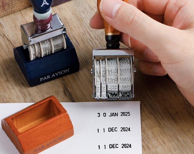 Adjustable Date Stamp, Stamp for Daily Work, Date Stamp, Roller Date ...