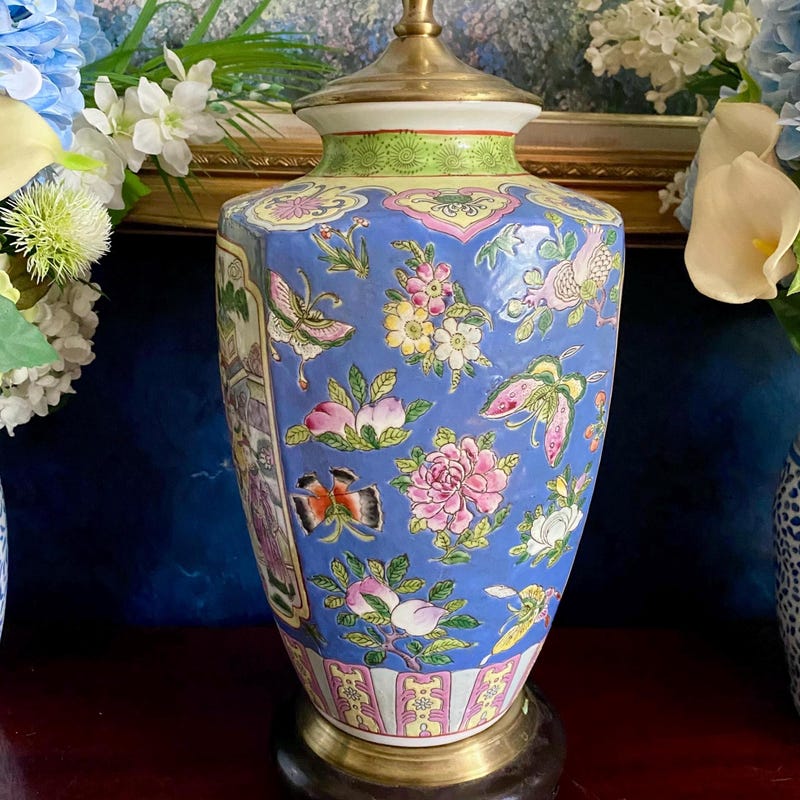 Chinese Vase Table Lamp - Etsy