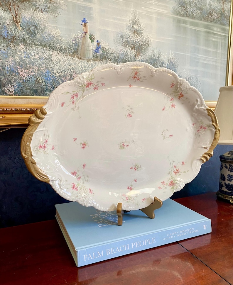 Antique Théodore Haviland Limoges France Porcelain Platter – Handled ...