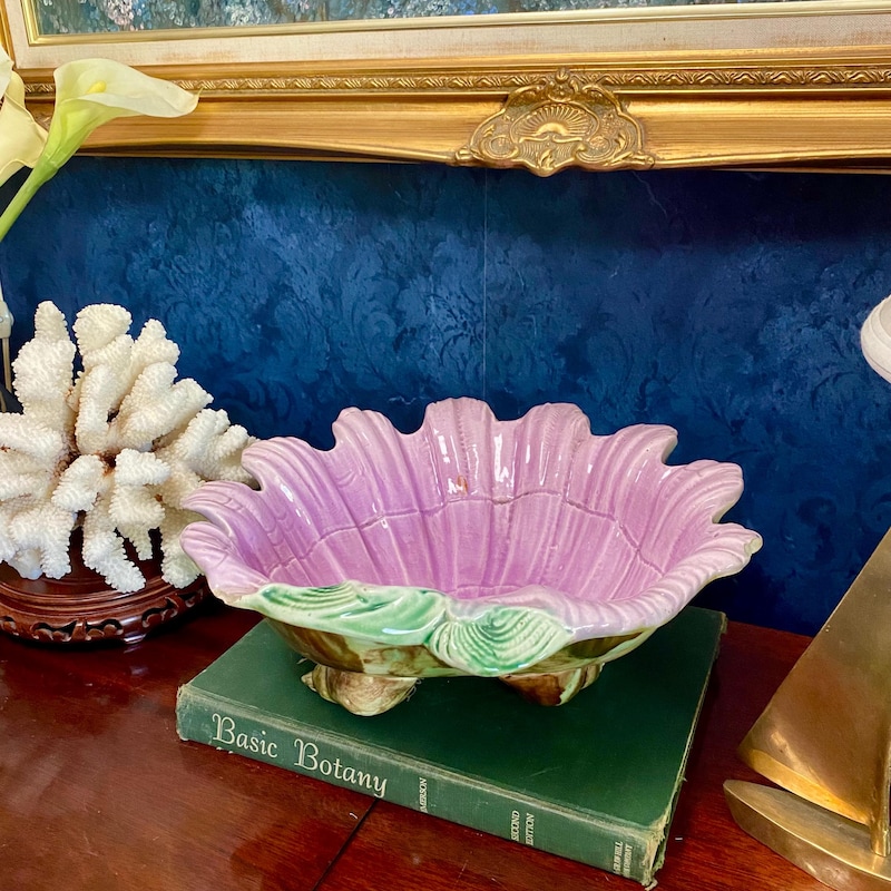 Majolica Shell Pottery - Etsy