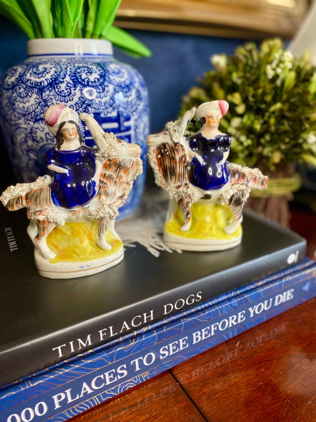 Antique Staffordshire Princess Royal Riding Goat Figurine, Set of 2 - Etsy