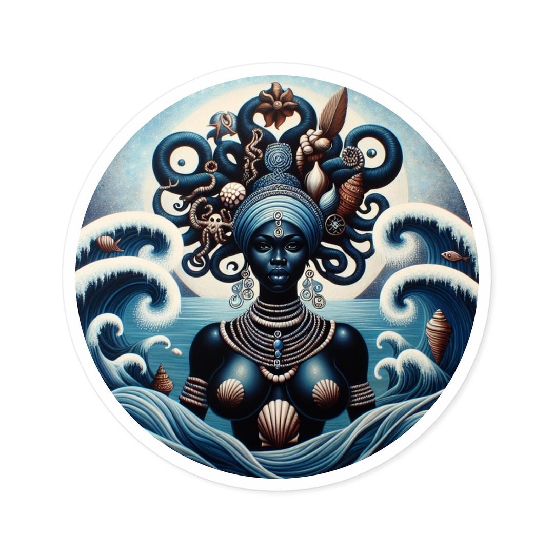 Orisha Goddess Yemoja Sticker - Etsy