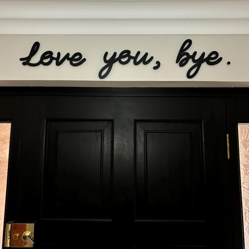 Love You, Bye Sign - Etsy