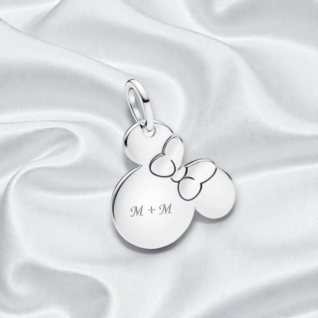 Minnie Mouse Engravable Dangle Charm, Jewellery for Women, Whimsical ...