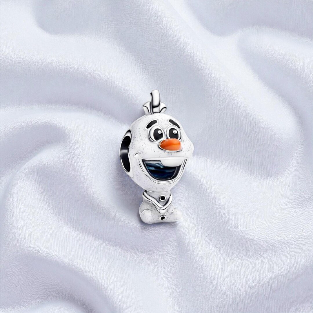 Frozen Olaf Charm, Adorable and Whimsical Silver Jewellery Accessory ...