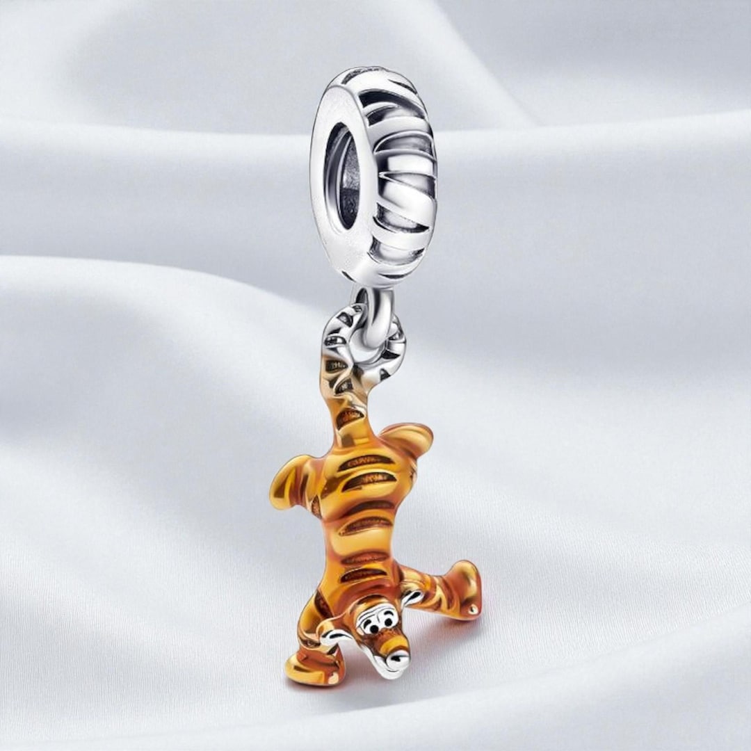 Playful Winnie the Pooh Tiger Dangle Charm, Charming Jewellery Bead ...