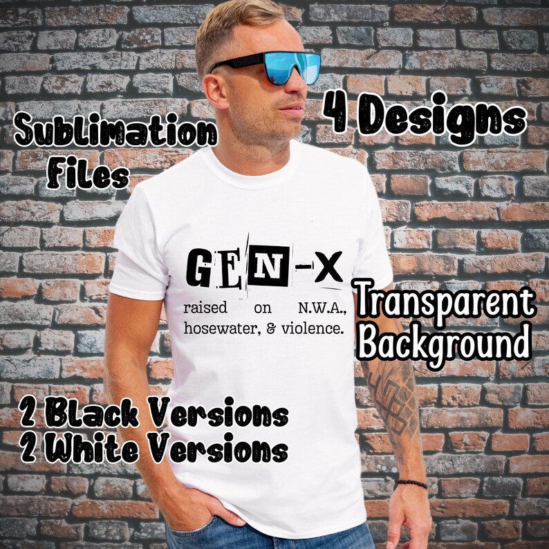 Gen-x PNG SVG Sublimation Brand New 2024 - Etsy Australia