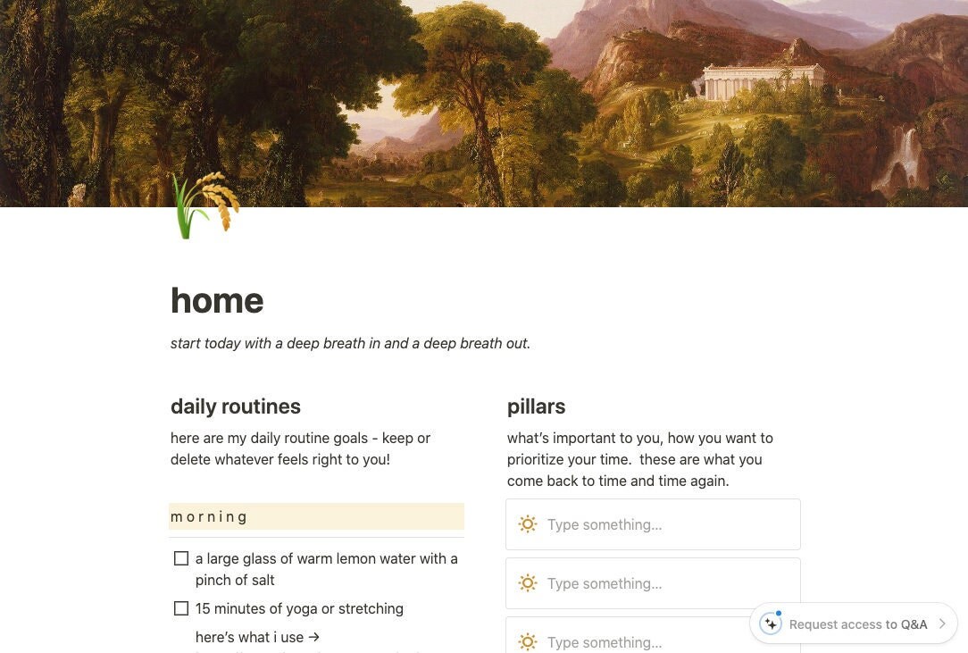 Notion Daily Routine and Habit Tracker Template - Etsy