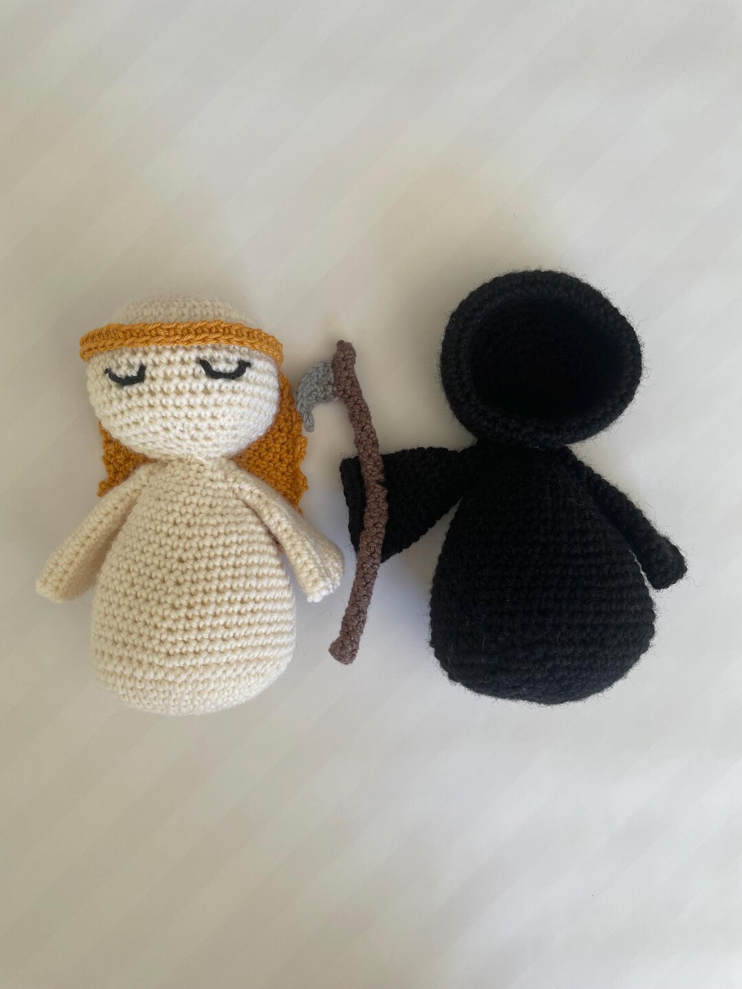 Guardians of Death Crochet Toys, Angel and Reaper - Etsy