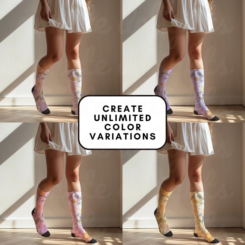 Cushioned Sock Photoshop Mockup, Smart Object Layer PSD Mock ...