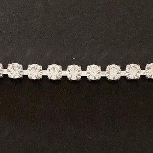 Silver Rhinestone Bikini Strap & Hip Connectors. Various Lengths and ...