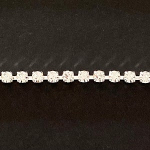Silver Rhinestone Bikini Strap & Hip Connectors. Various Lengths and ...