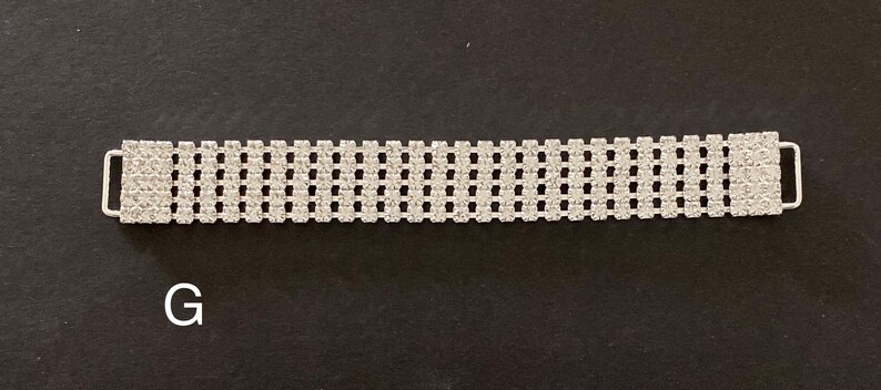 Silver Rhinestone Bikini Strap & Hip Connectors. Various Lengths and ...