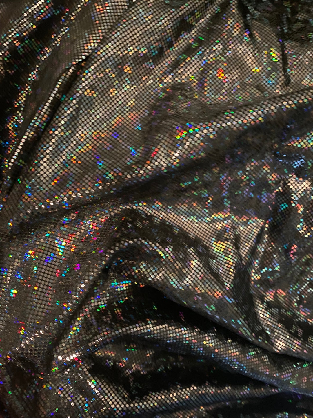 B’dazzled Black Hologram Fabric - Etsy