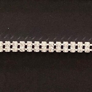 Silver Rhinestone Bikini Strap & Hip Connectors. Various Lengths and ...