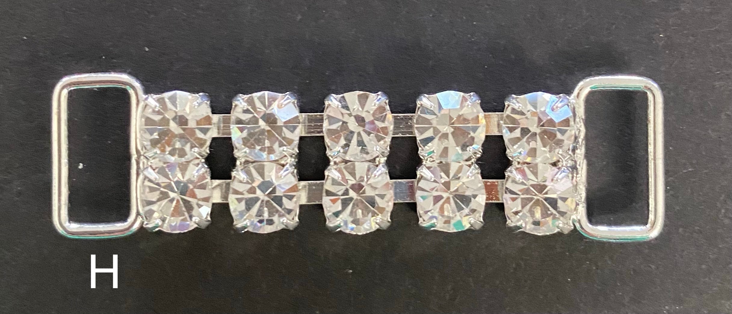 Silver Rhinestone Bikini Back, Strap & Hip Connectors. Various Lengths ...