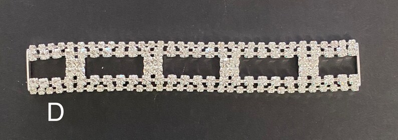 Silver Rhinestone Bikini Back, Strap & Hip Connectors. Various Lengths ...
