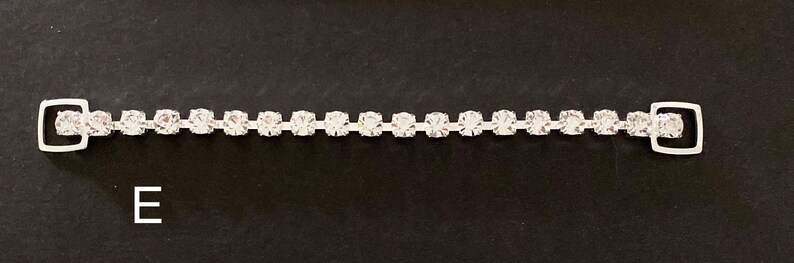 Silver Rhinestone Bikini Strap & Hip Connectors. Various Lengths and ...