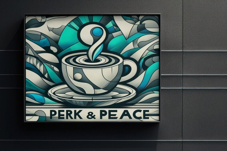 Cubism Art Canvas for Home Coffee Bar Decor Abstract Art Cafe Scene - Etsy