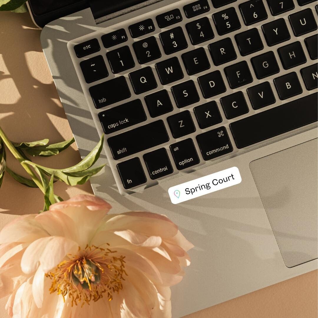 ACOTAR Spring Court Location Tag Sticker, Laptop Decal, Kindle ...