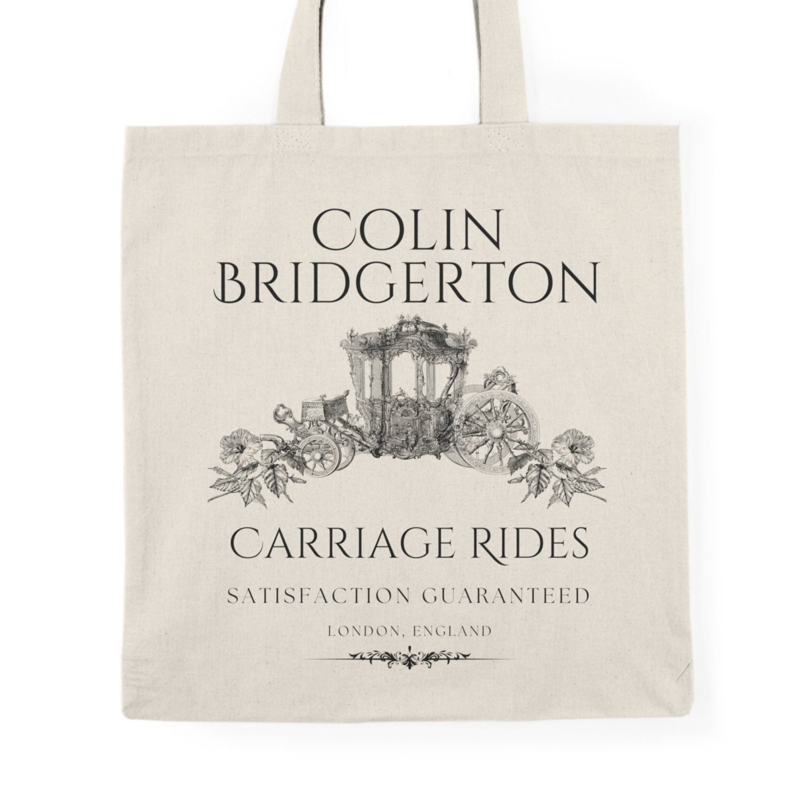 Bridgerton Tote Bag | Colin Bridgerton | Carriage Ride | Cottagecore ...