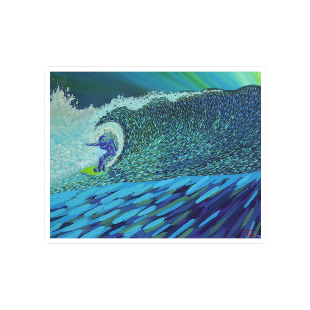 Dream Wave Vinyl Sticker Painting by Clayton York 42 - Etsy