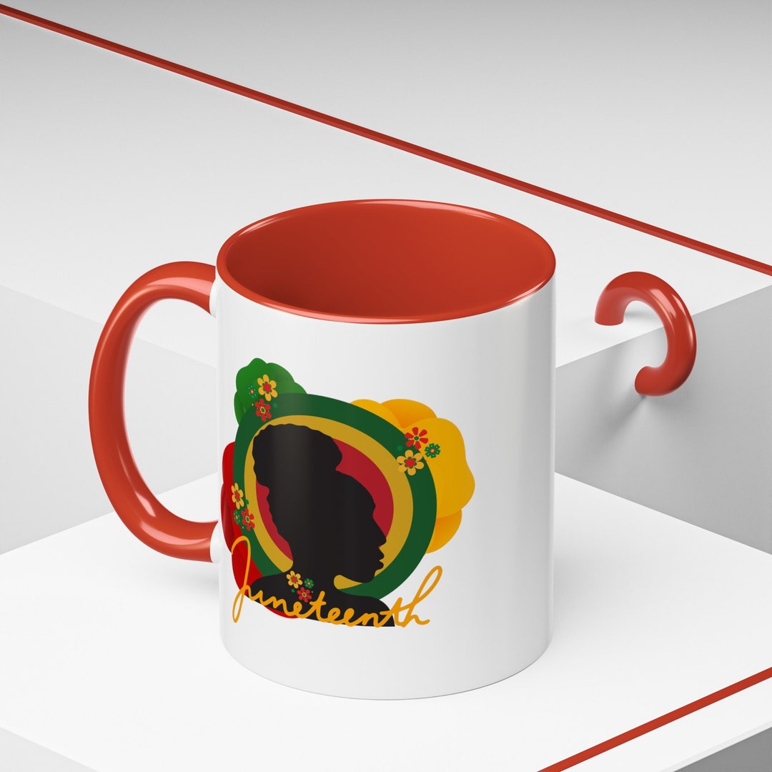 Juneteenth Flowers Mug Celebrate Colors of Freedom With a Bold Vibrant ...