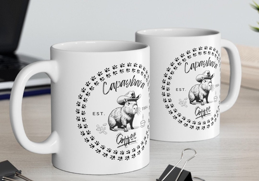 Capybara Coffee Mug for Exotic Animal Pet Lover Teacup for Capy Owner ...