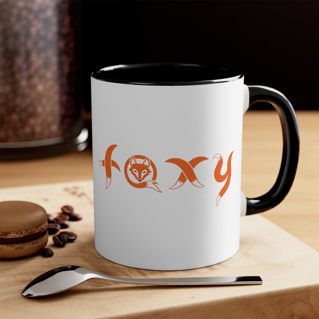 Foxy Coffee Mug Style for Furry Community With Fox Face Woodland ...