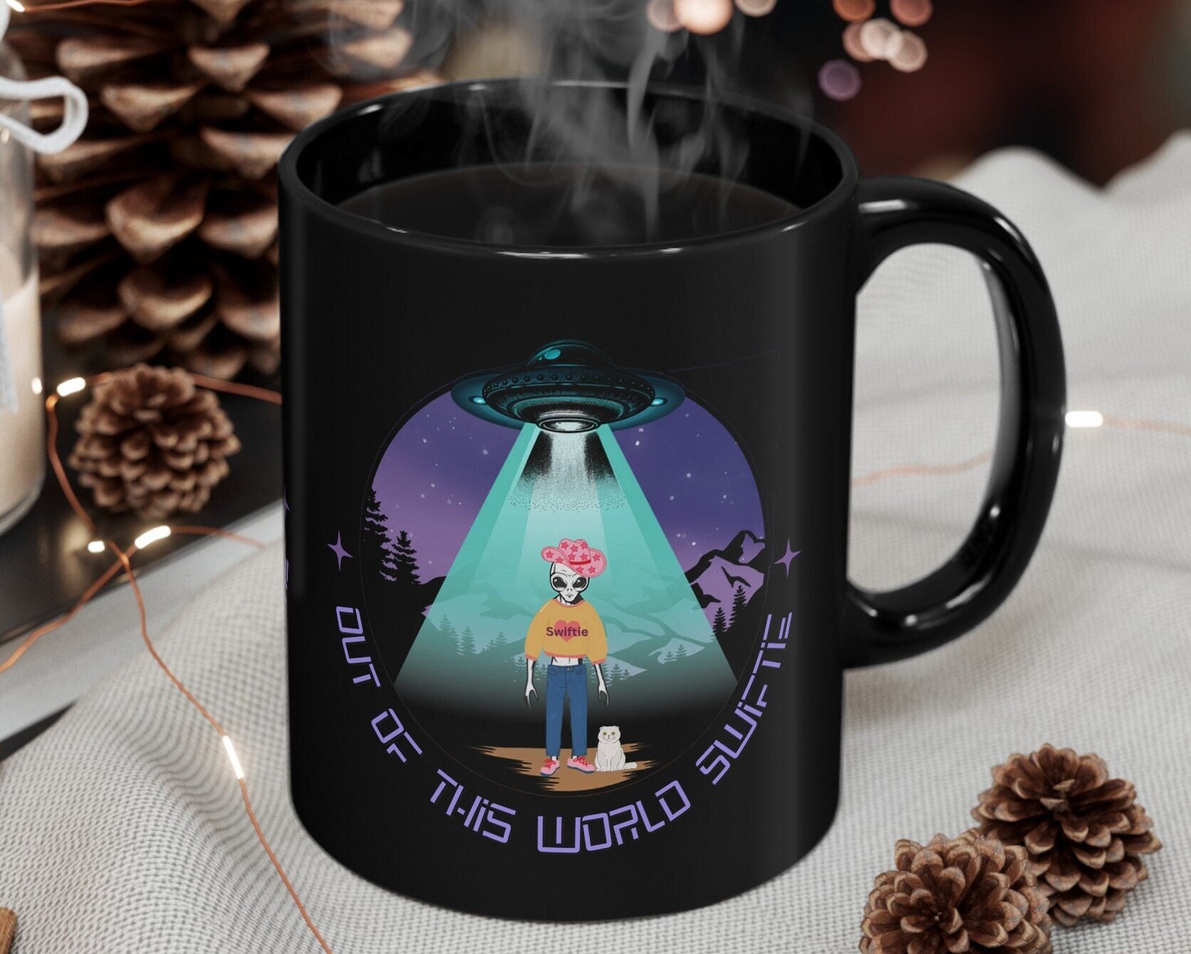 Alien Landing Mug Taylor swifterrestrial Celestial Gift for Fun Cosmic ...