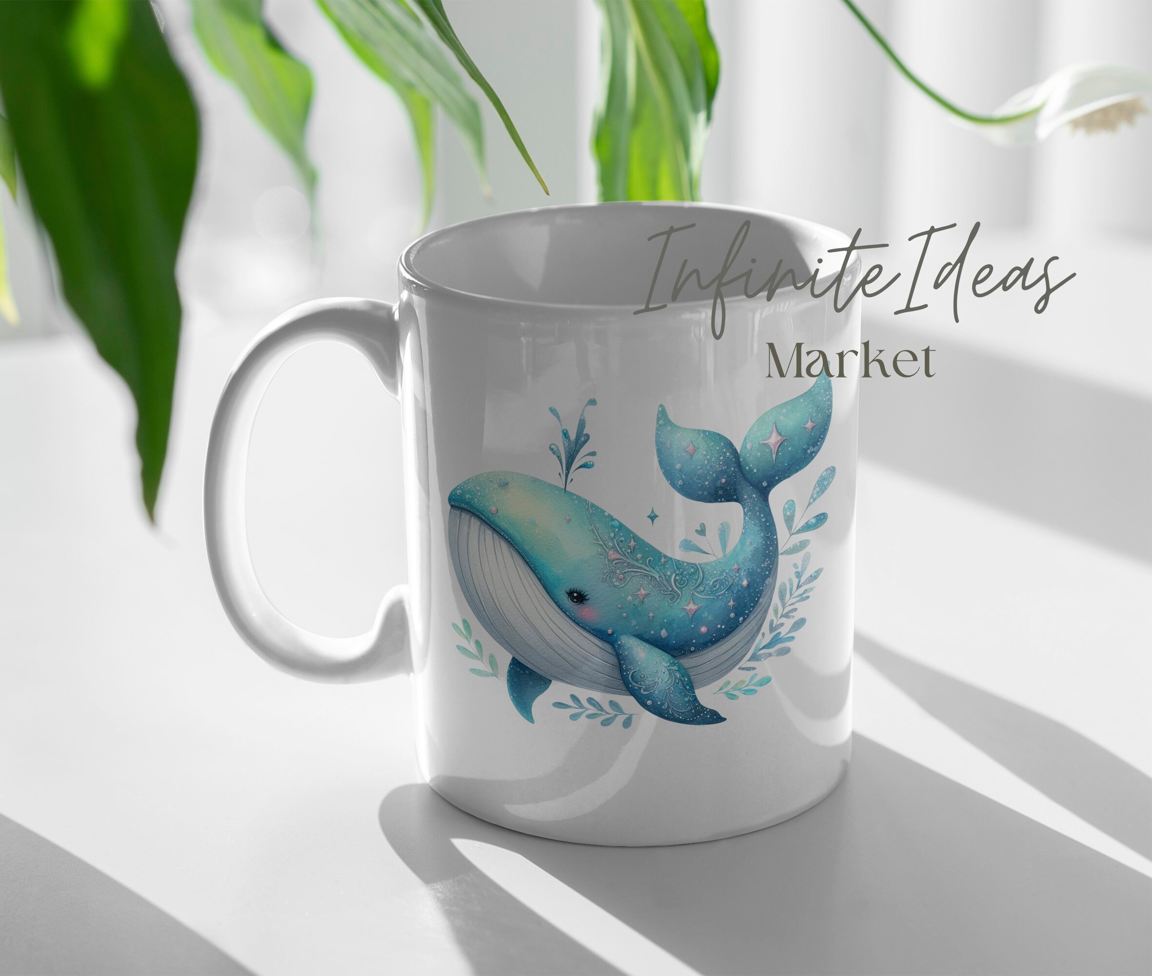 Adorable Glitter Sea Animals Clipart Pack - Cute Underwater Creatures ...