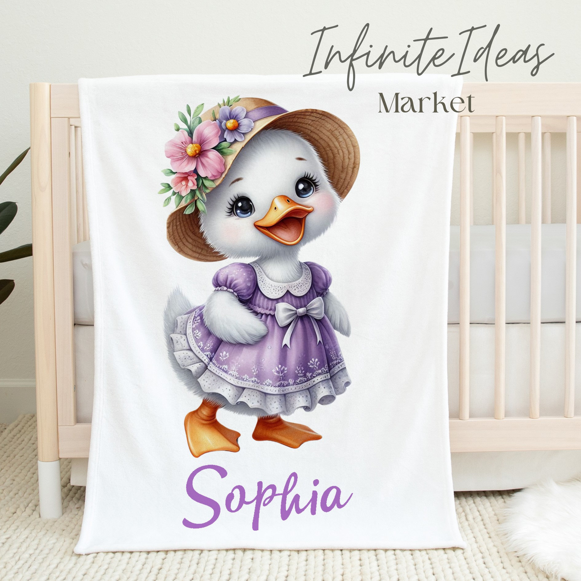 Watercolor Goose Clipart Set for Easter Vintage Little Girl, Cute ...