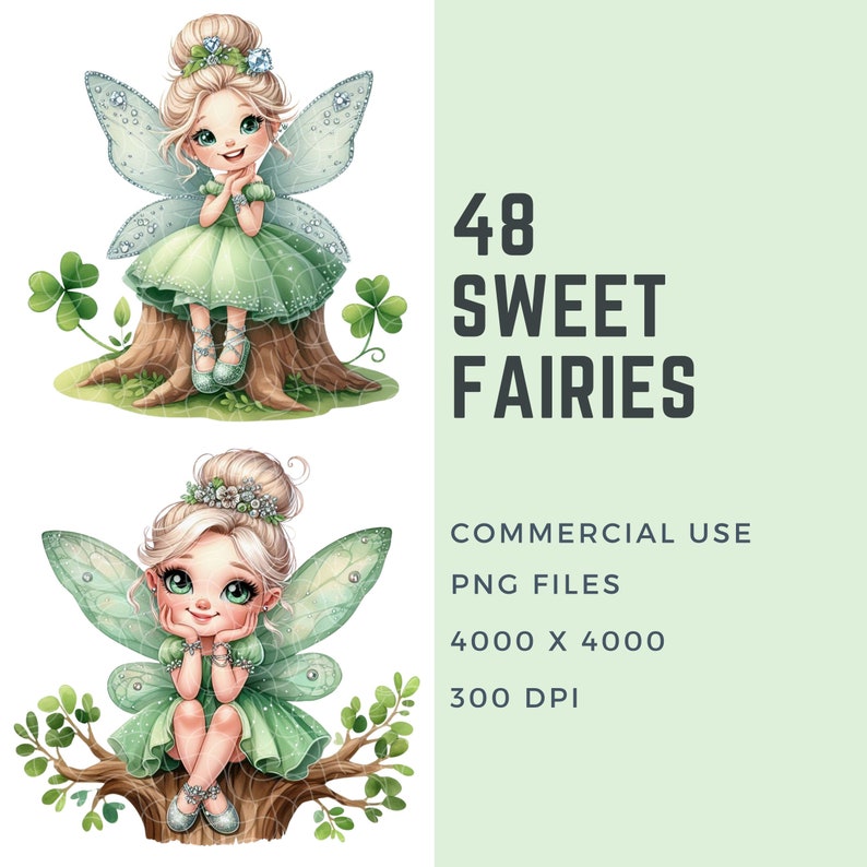 Sweet Fairies Clipart, Green Fairy PNG, Garden Fairies, Fairy Clipart ...