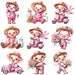 Farm Animal Watercolor Clipart Set 45 Pink Pig PNG Images for Card ...