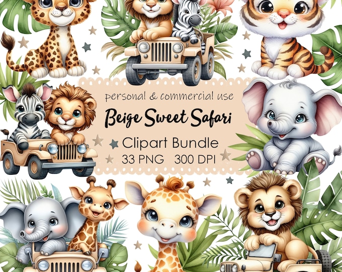 Cheetah Safari, Safari Clipart, Safari PNG, Girl Safari, Nursery ...