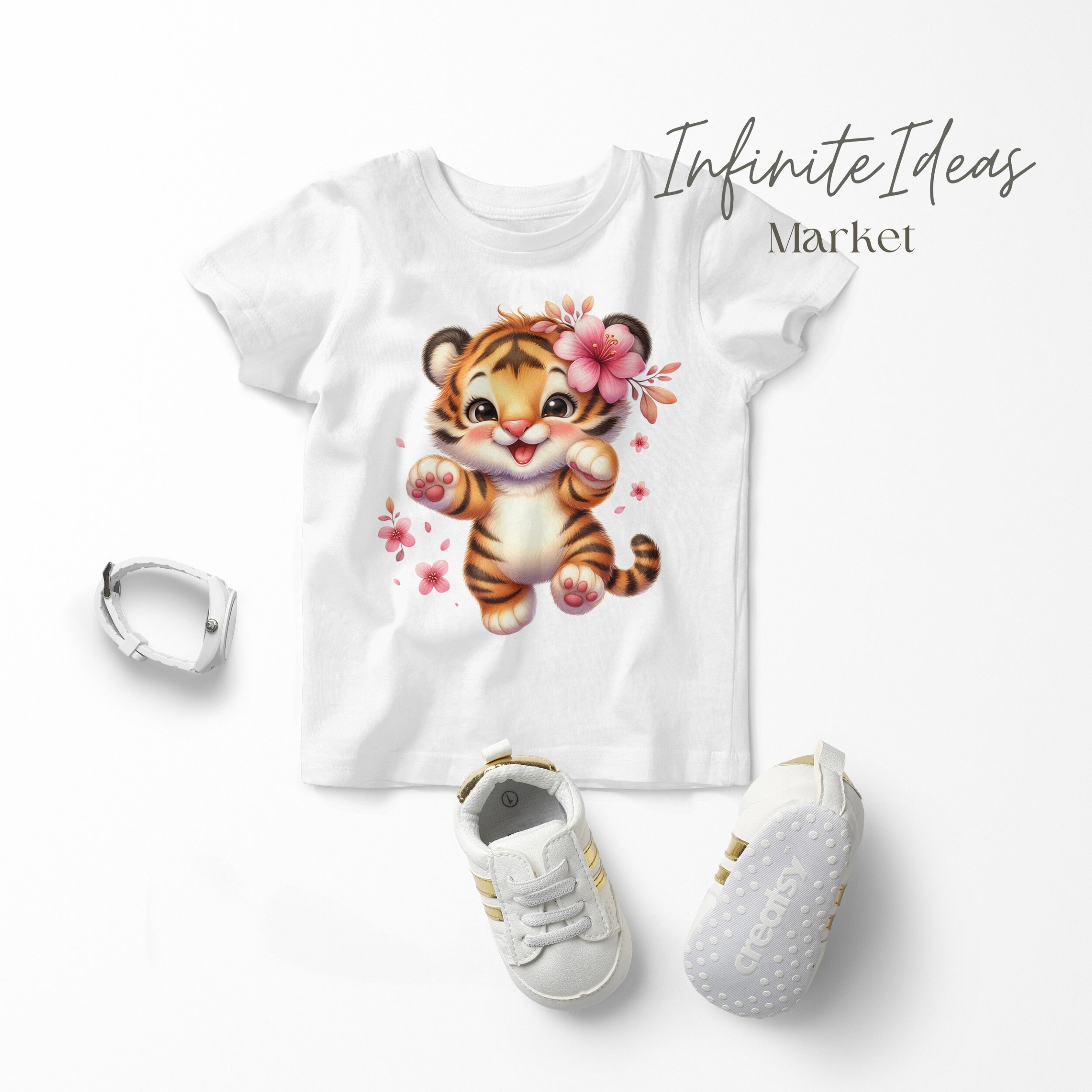 Adorable Tiger Clipart Bundle Instant Digital Download for Nursery and ...