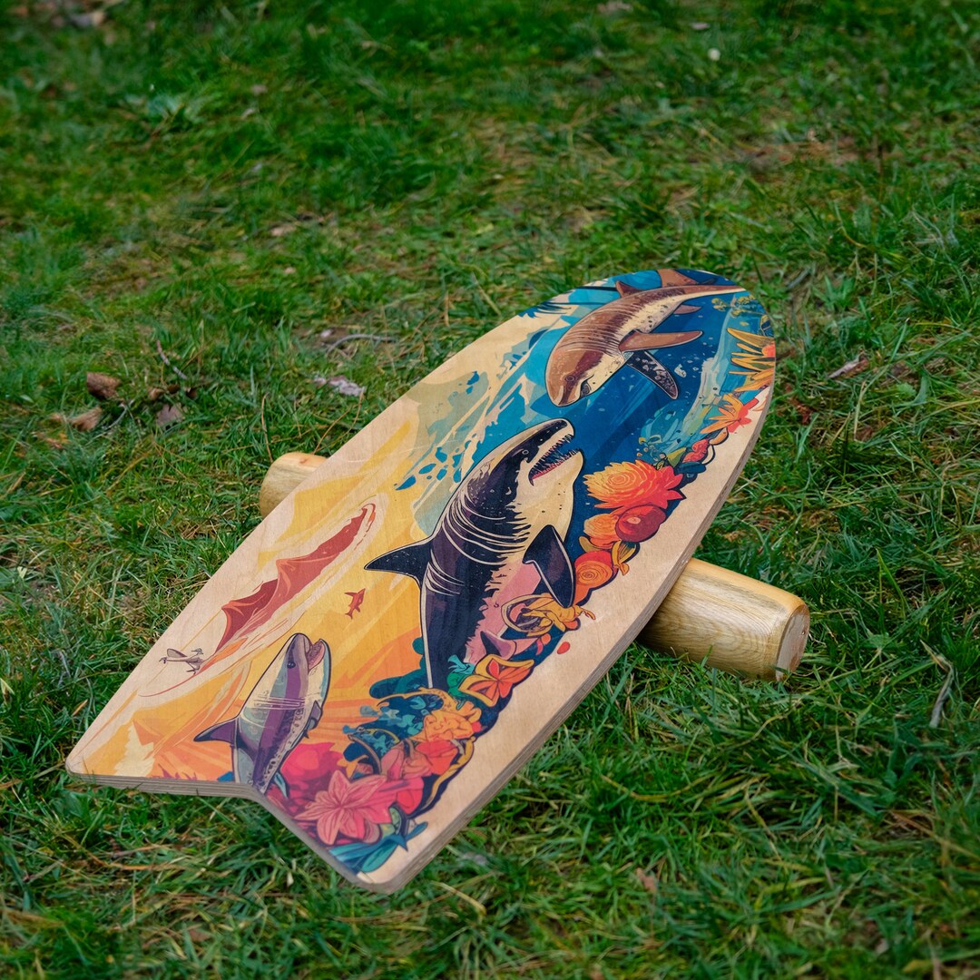 Surfer Balance Board Hand Made Balance Board Home Works Ideal for ...